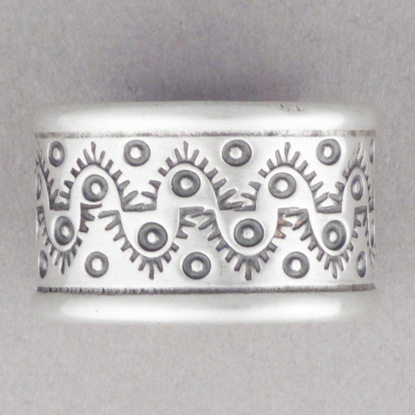 Stamped Sterling Silver Ring | Shiprock Santa Fe