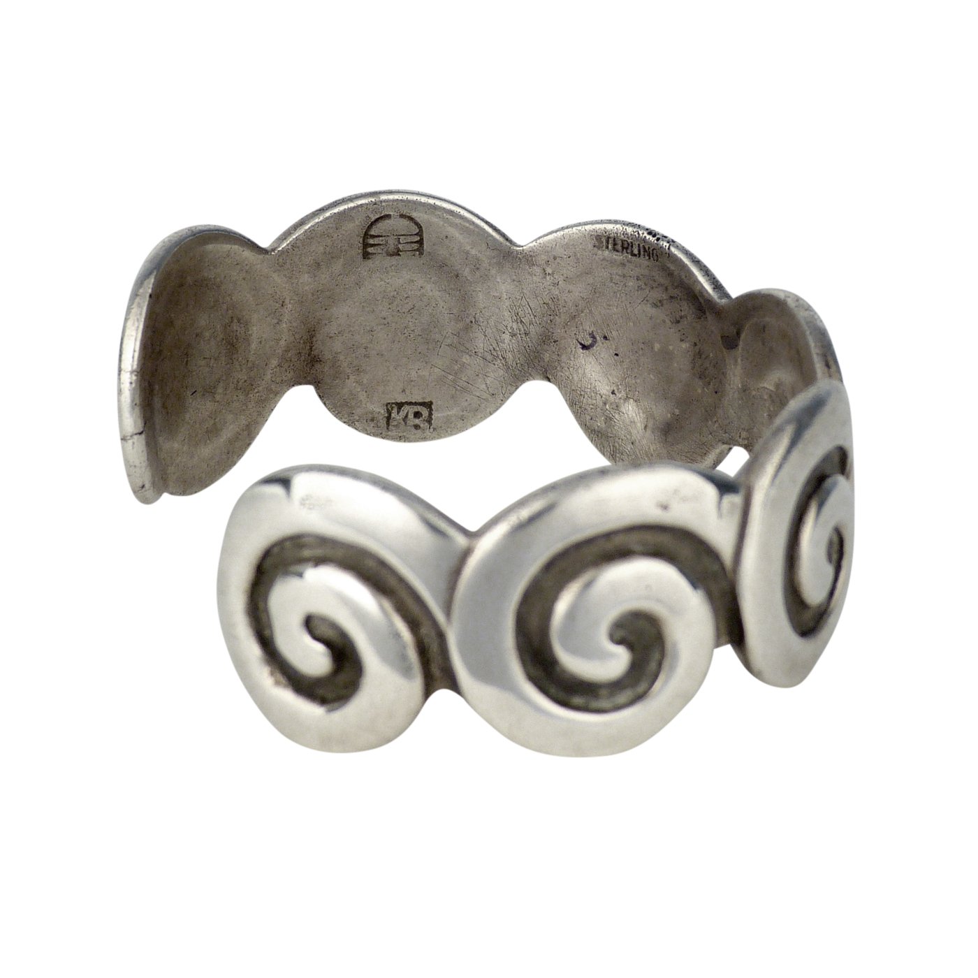 Kenneth Begay, Navajo Silver Overlay Bracelet, c.1980 | Shiprock Santa Fe