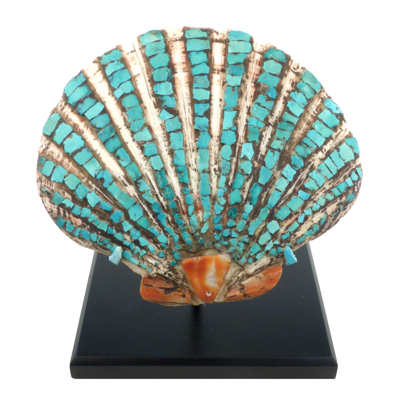 Large Santo Domingo Shell Pendant with Inlay, c.1940 | Shiprock Santa Fe