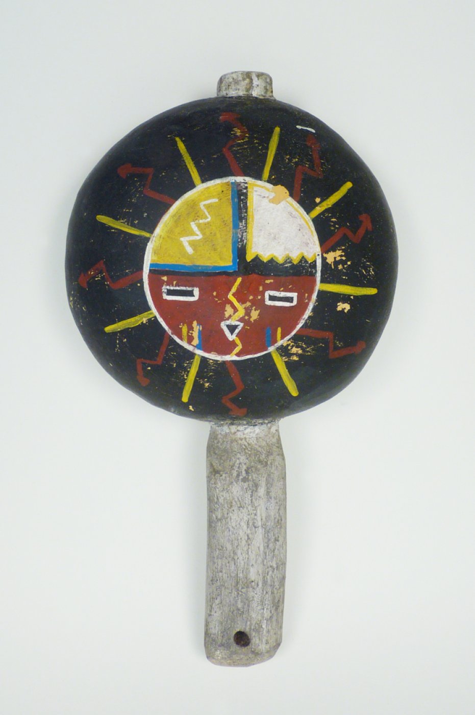 Acoma Painted Gourd Rattle | Shiprock Santa Fe