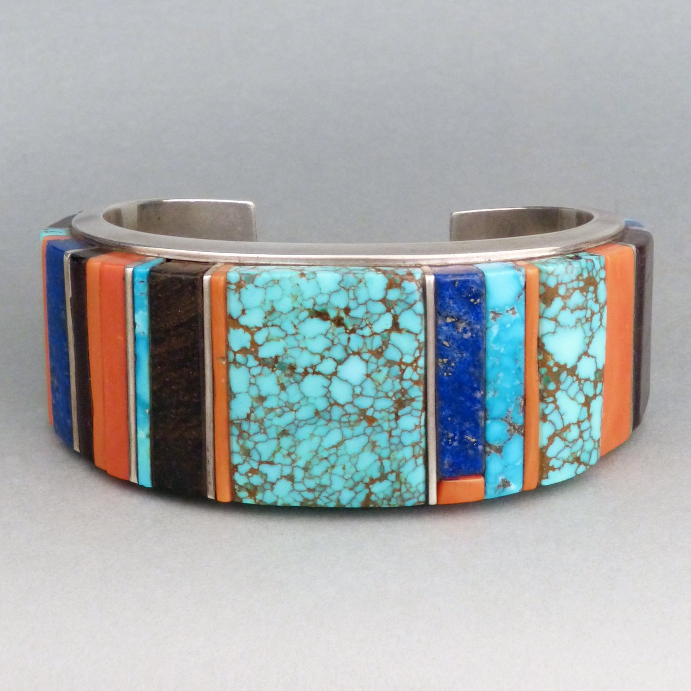 Hopi Wide Cuff with Inlay | Shiprock Santa Fe