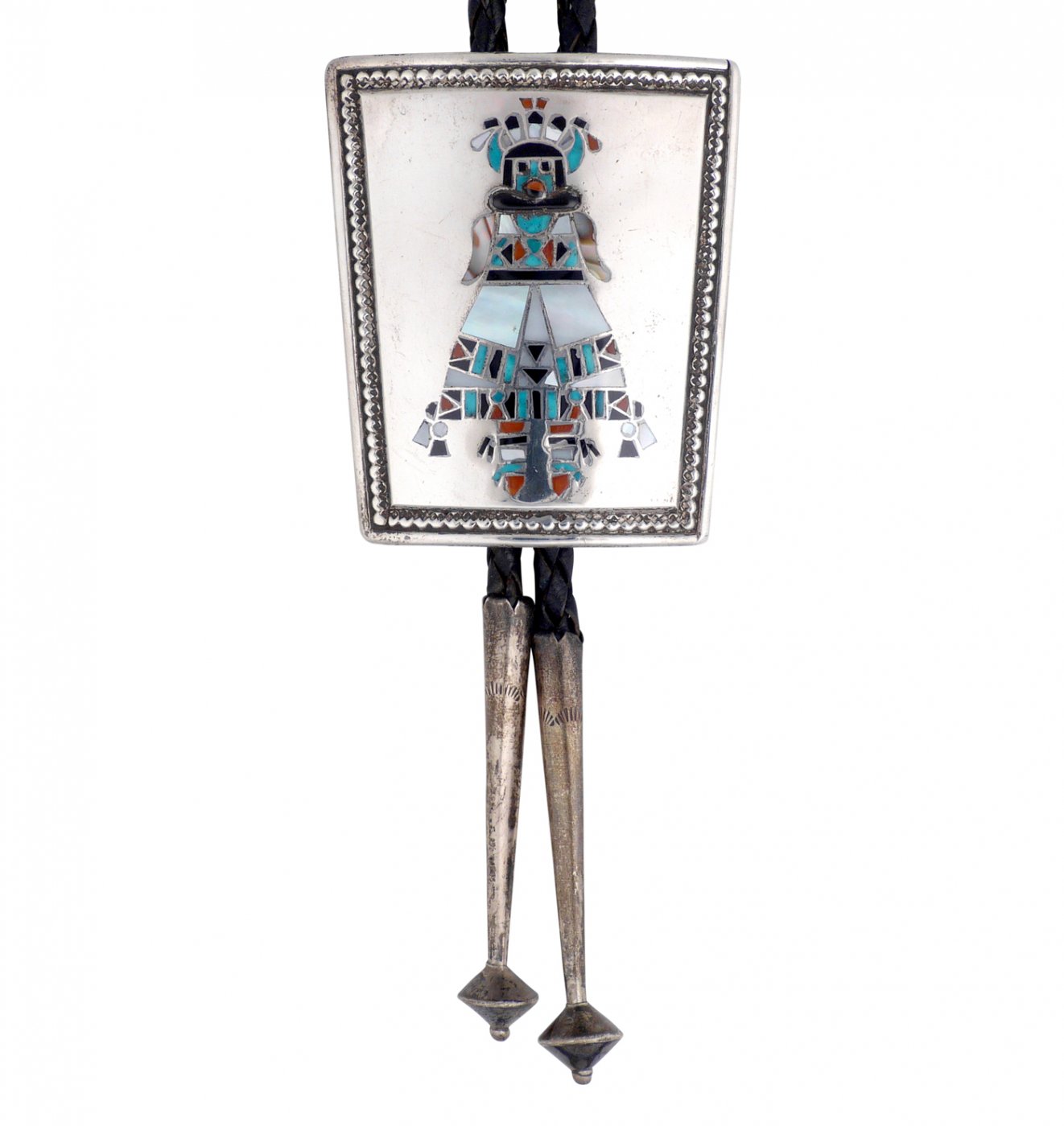 Frank Vacit, Zuni Shalako Bolo Tie, c.1960 | Shiprock Santa Fe