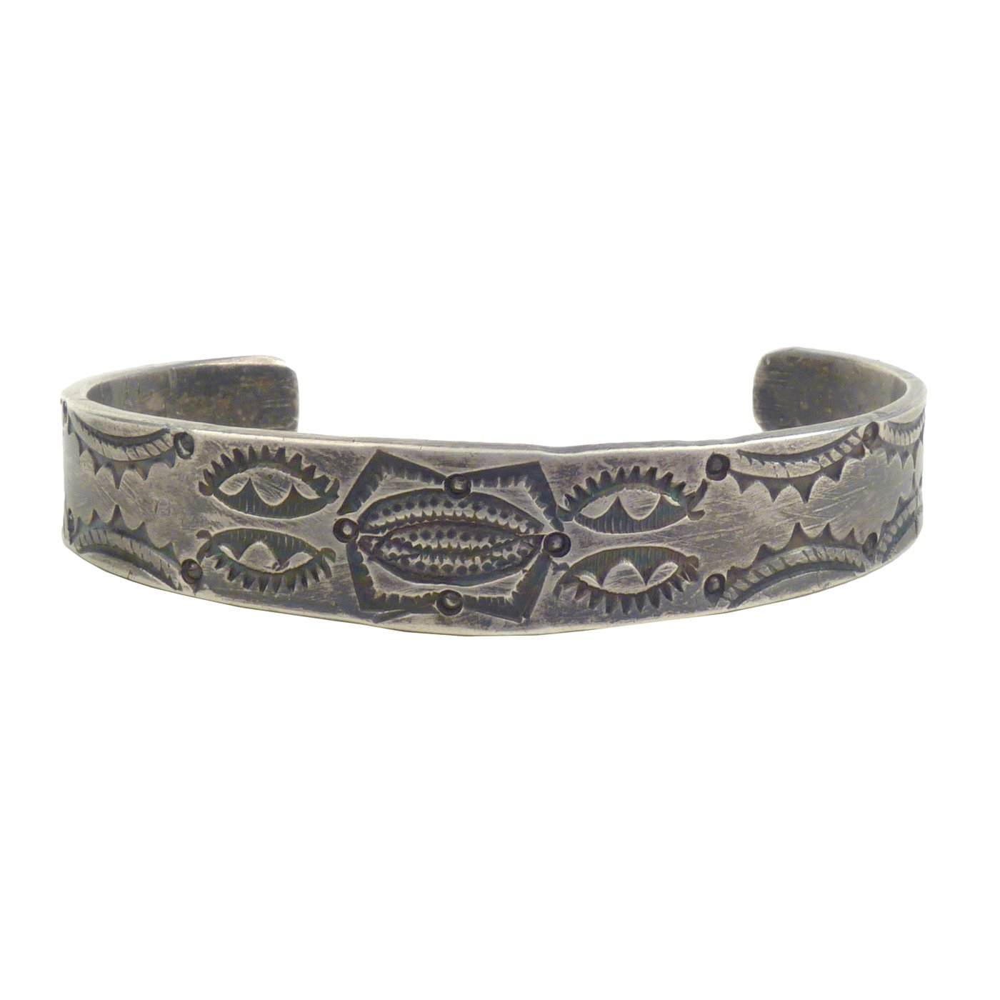 Navajo Stamped Ingot Silver Cuff, c.1930 | Shiprock Santa Fe