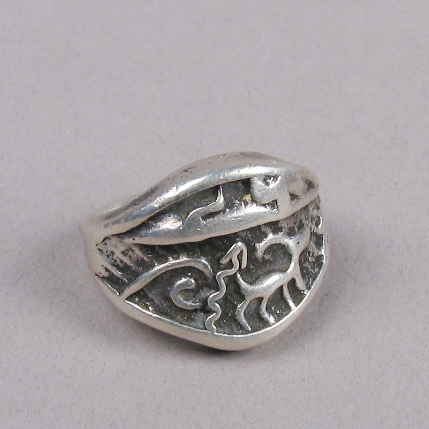 Silver Tufa Cast Ring | Shiprock Santa Fe