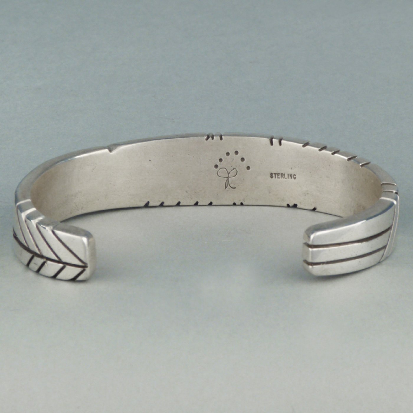 Silver Cuff with Chisel Work c.1980 | Shiprock Santa Fe