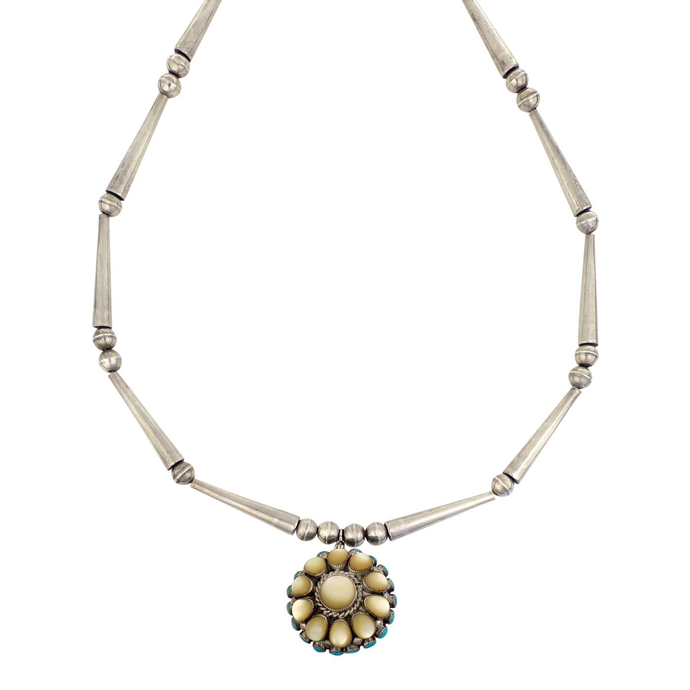 Lee & Mary Weebothee, Zuni Silver Double Sided Pendant | Shiprock Santa Fe