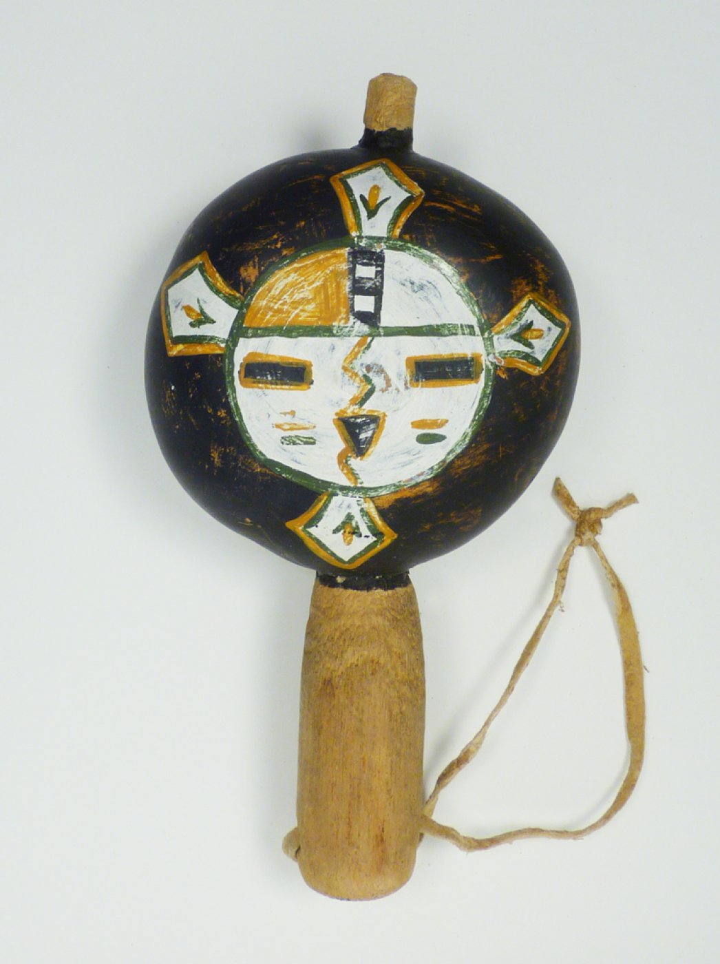 Acoma Painted Gourd Rattle | Shiprock Santa Fe