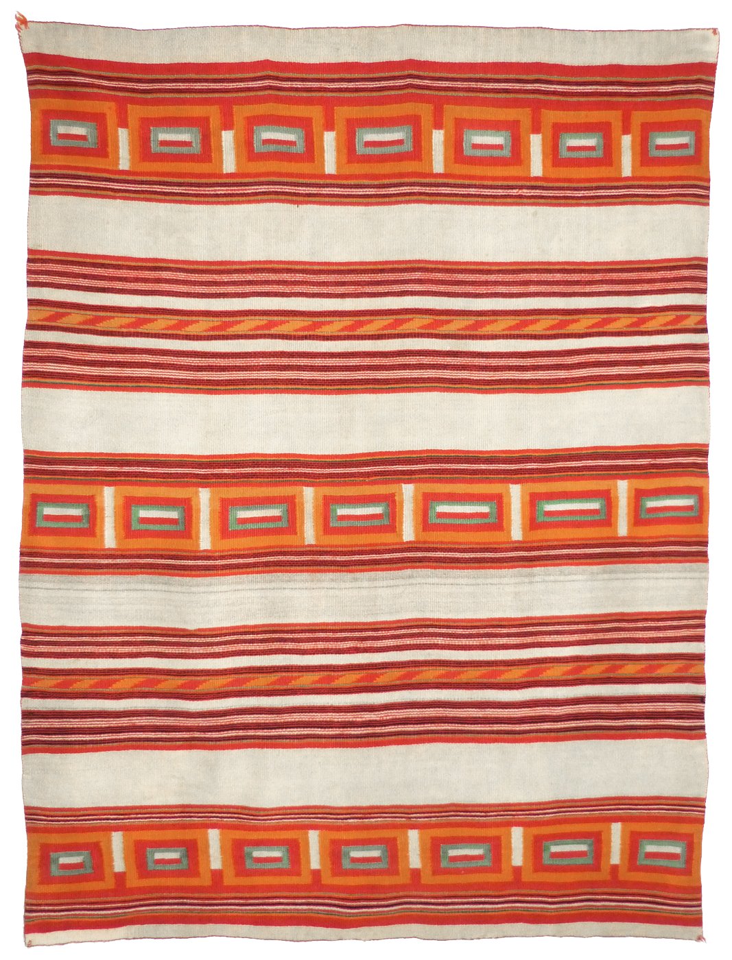 Navajo Banded Blanket, c.1880 | Shiprock Santa Fe