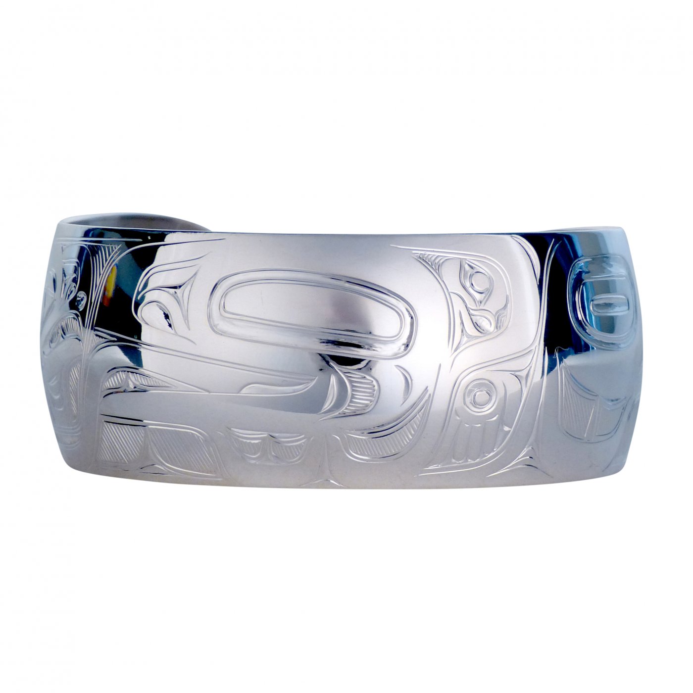 Jerrod Galanin, Tlingit Hand Engraved Silver Bracelet | Shiprock Santa Fe