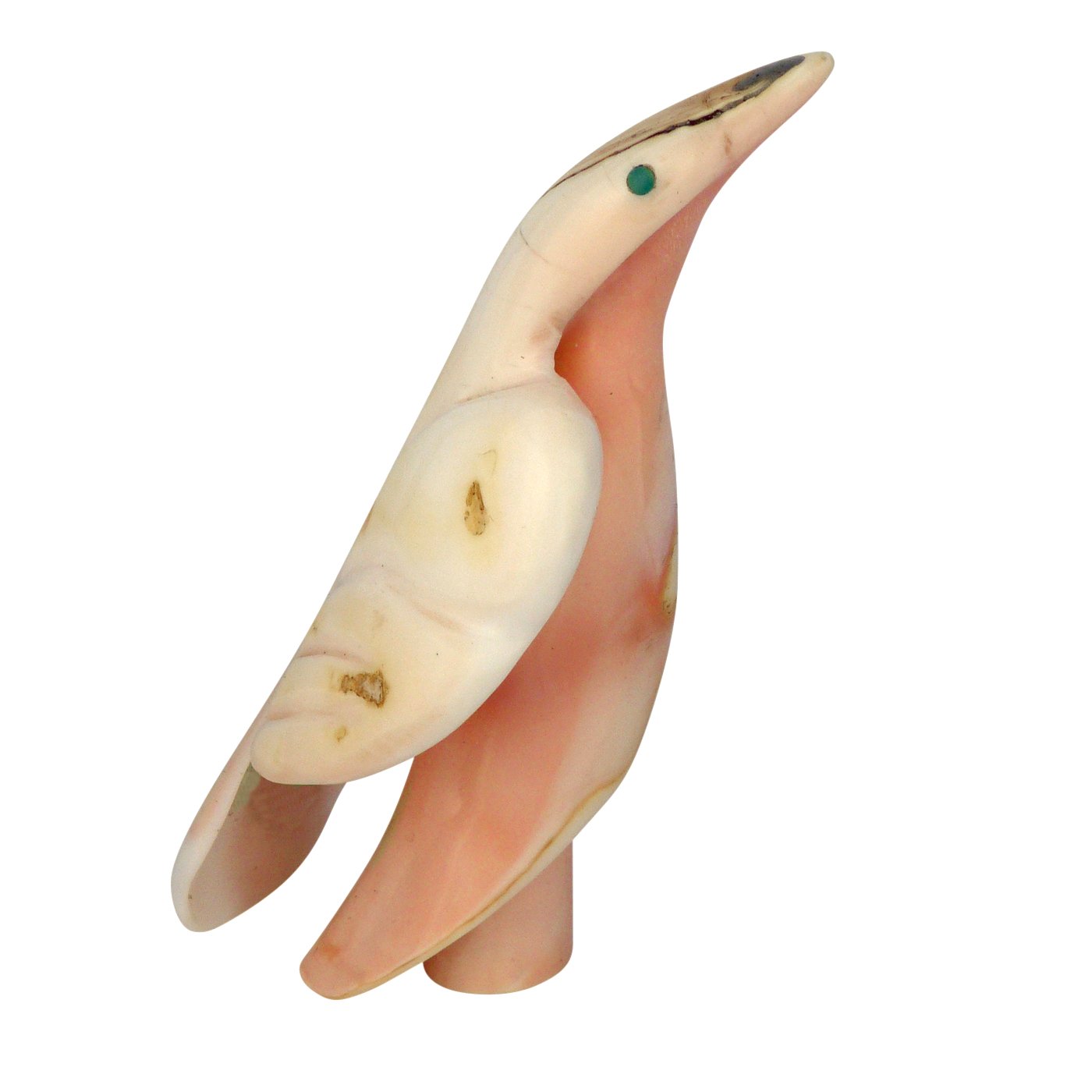 Leekya Deyuse, Zuni Carved Conch Shell Bird | Shiprock Santa Fe
