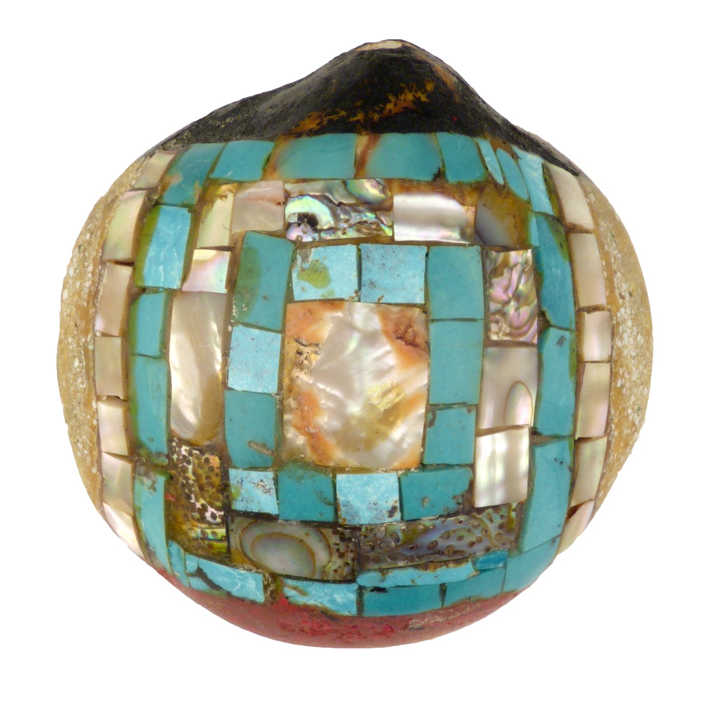 Santo Domingo Inlay Shell Pendant | Shiprock Santa Fe