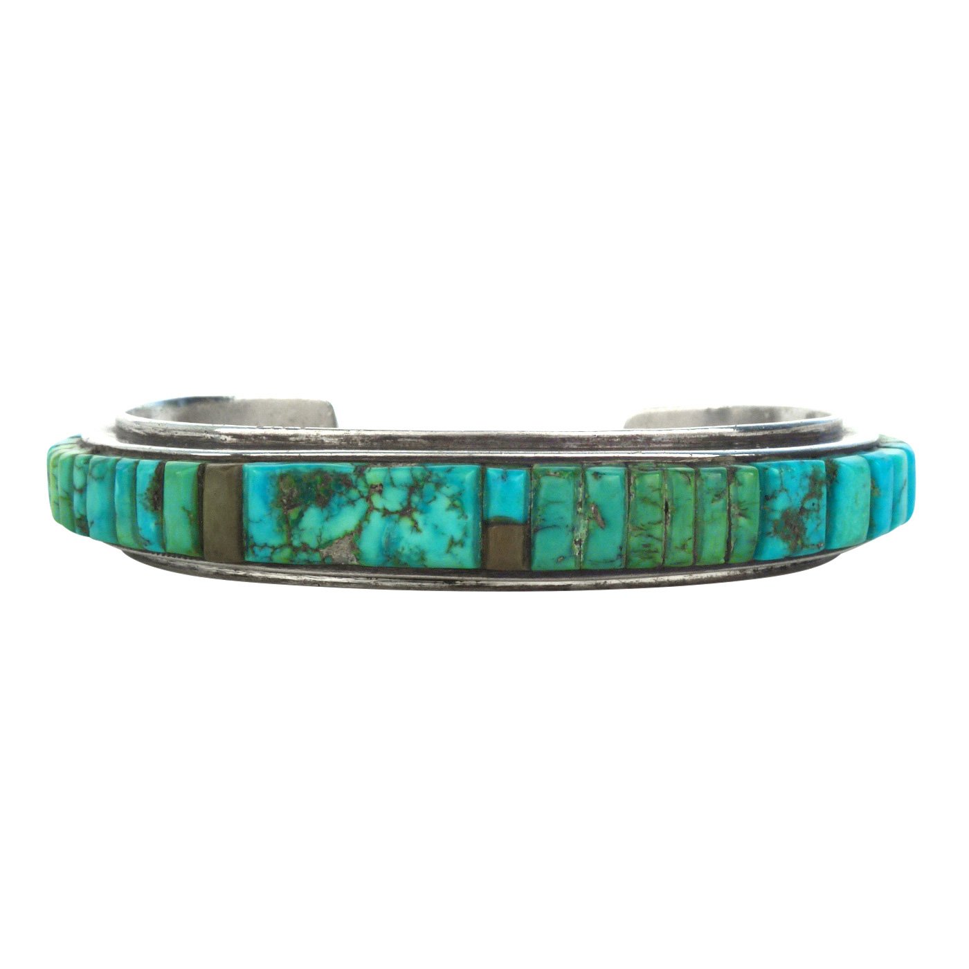 Charles Loloma, Hopi Silver Bracelet with Turquoise Inlay, c.1960 ...