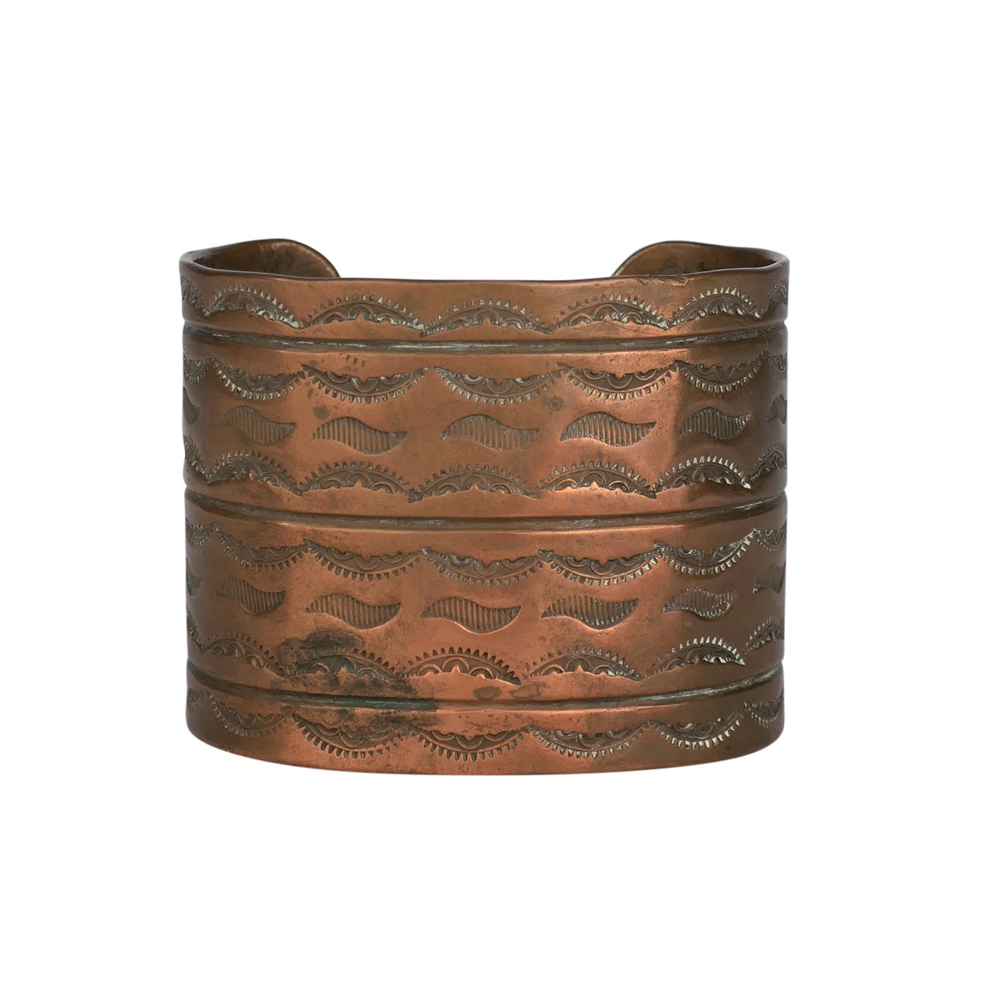 Navajo Stamped Copper Bracelet, c.1930 | Shiprock Santa Fe