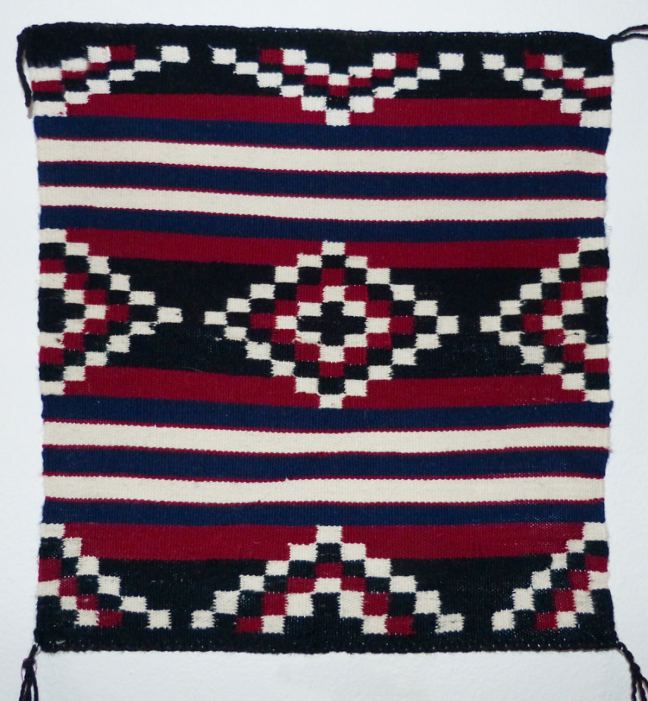 Navajo Third Phase Revival Chief Blanket Sampler, c.1970's | Shiprock ...