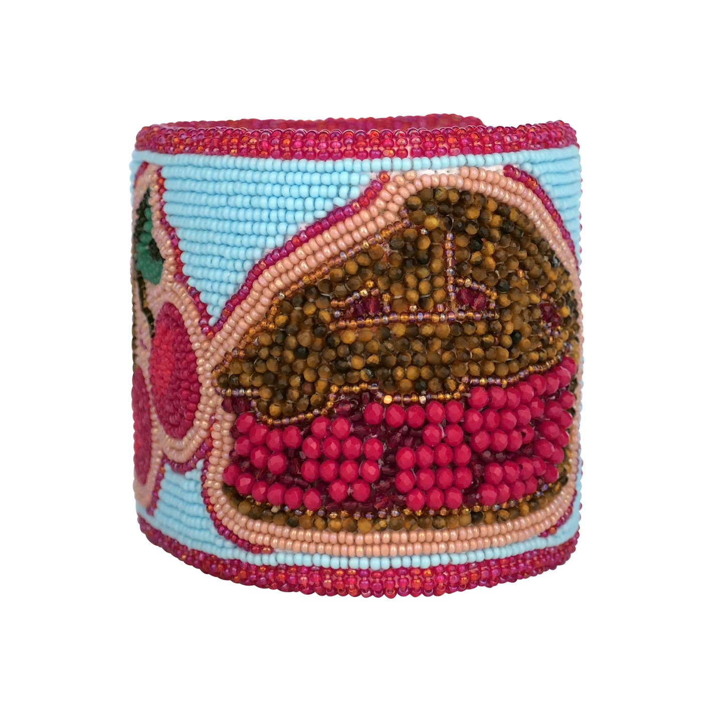 Ken Williams, Beaded "Cherry Tree Gratitude" Beaded Bracelet | Shiprock ...
