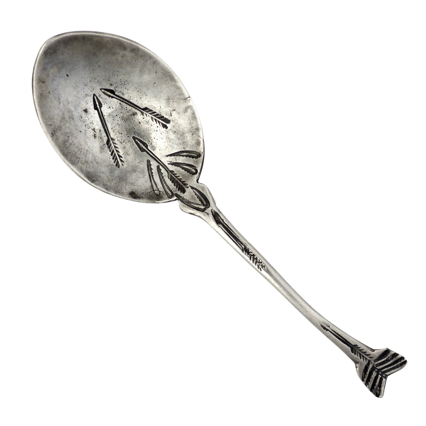 Navajo Stamped Silver Spoon, c.1900 | Shiprock Santa Fe