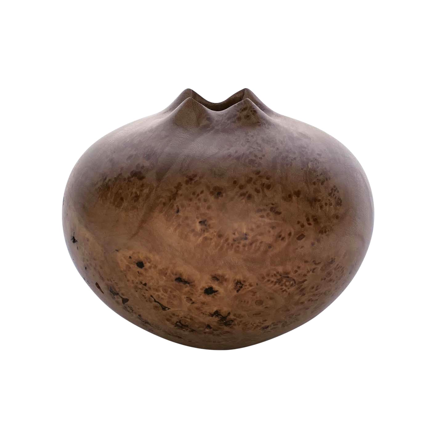 Nathan Hart, Cheyenne Hand Turned Maple Burl Wood Vessel | Shiprock ...