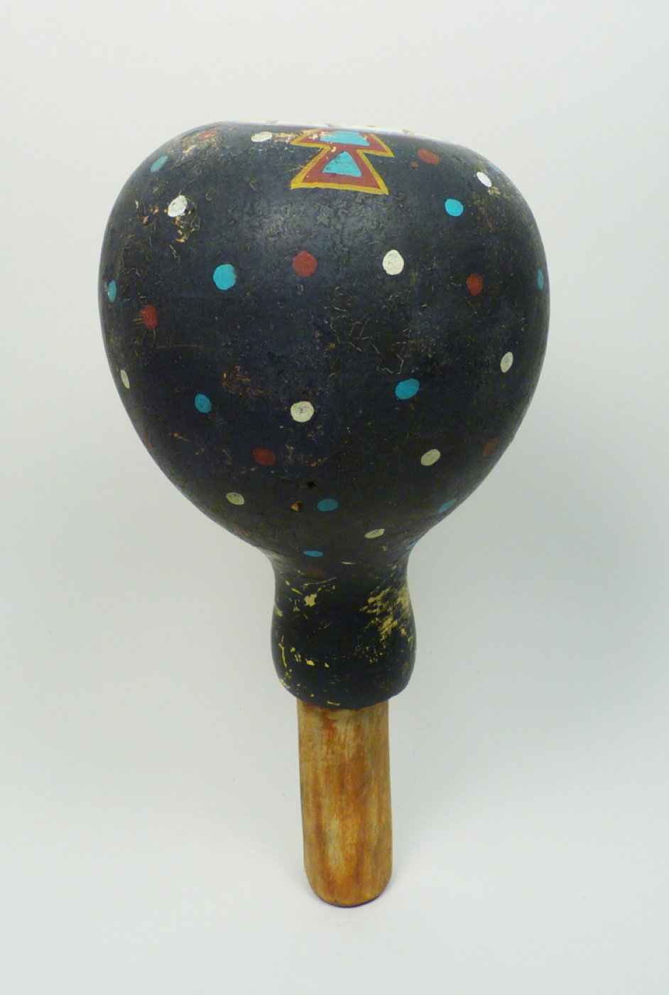 Acoma Painted Gourd Rattle | Shiprock Santa Fe
