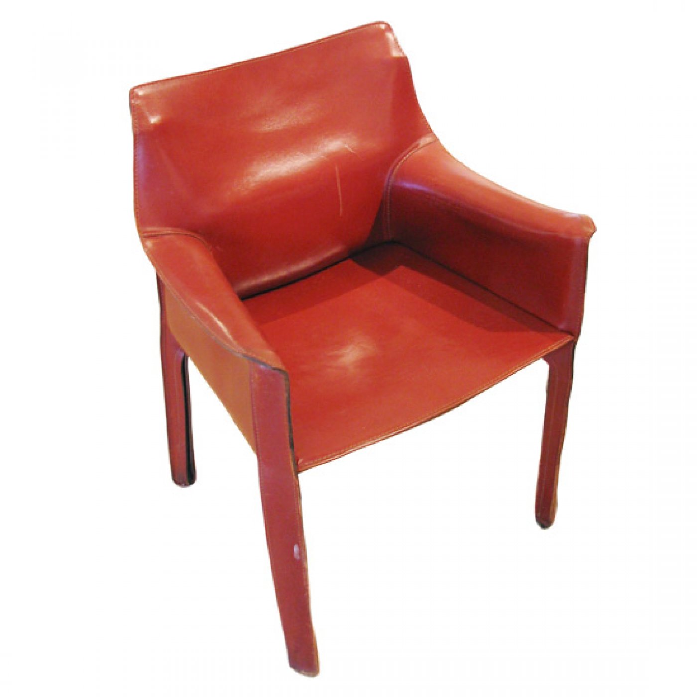 Pair of Red Cab Chairs by Mario Bellini | Shiprock Santa Fe