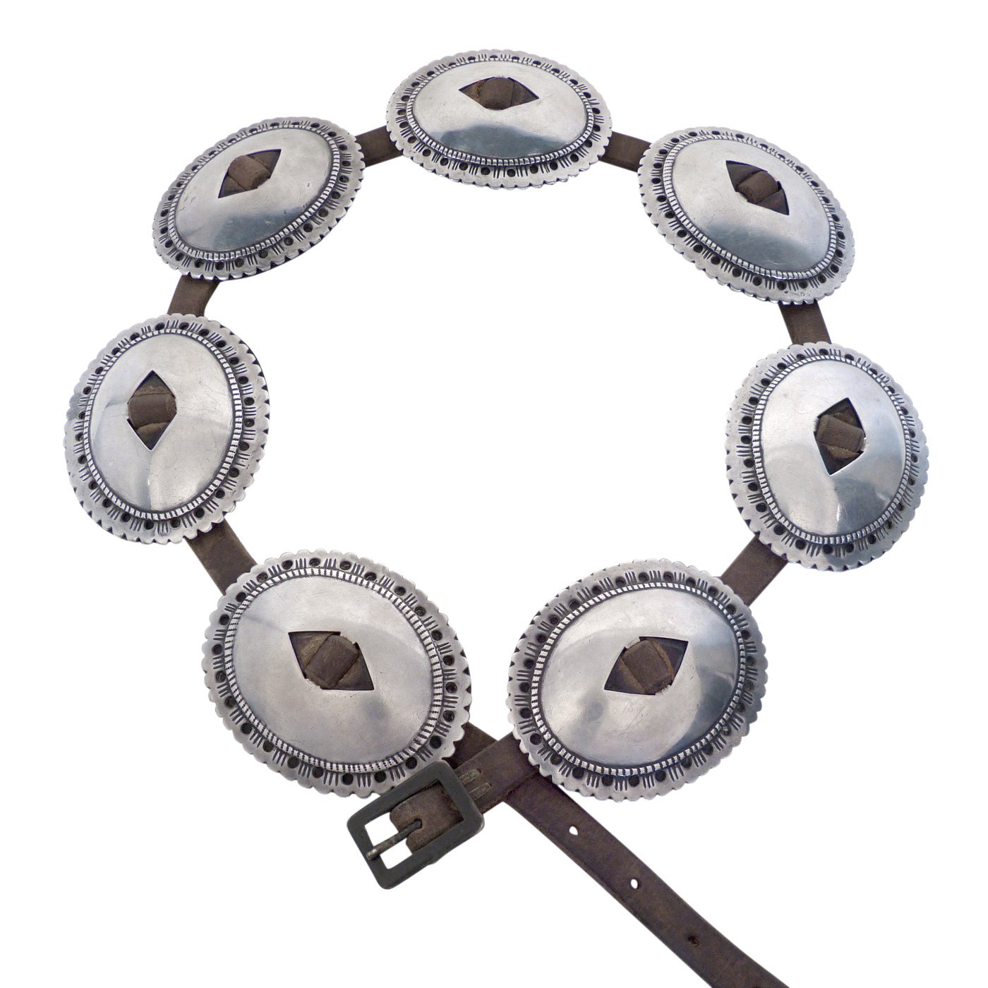Navajo First Phase Concho Belt, c.1890 | Shiprock Santa Fe