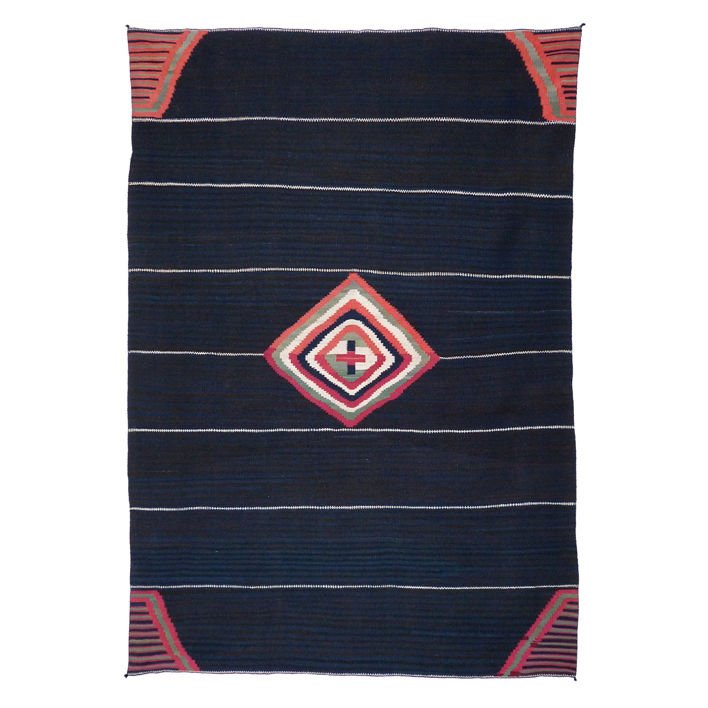 Navajo Late Classic Moki Blanket, c.1875 | Shiprock Santa Fe