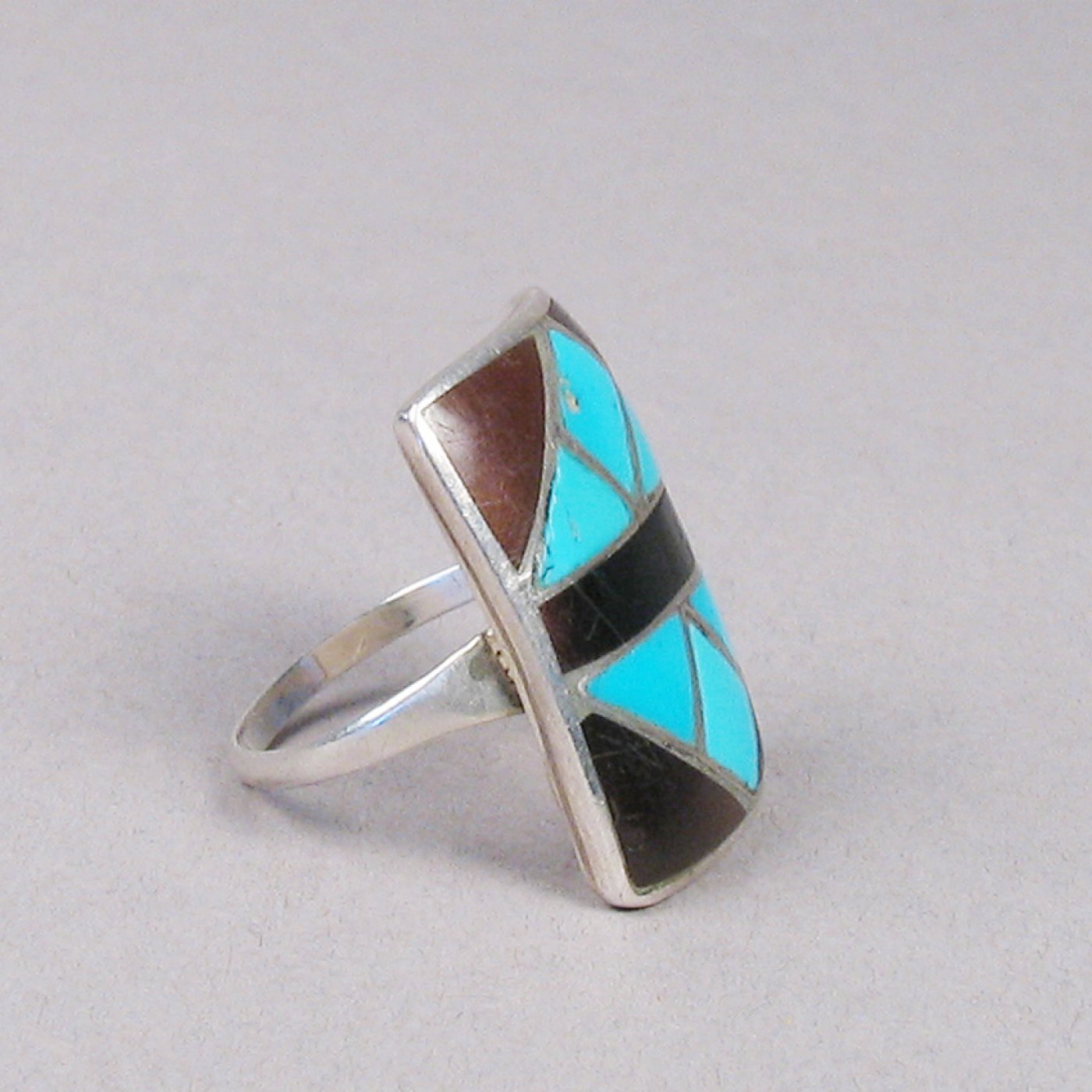 Zuni Inlay Ring, c. 1960's | Shiprock Santa Fe