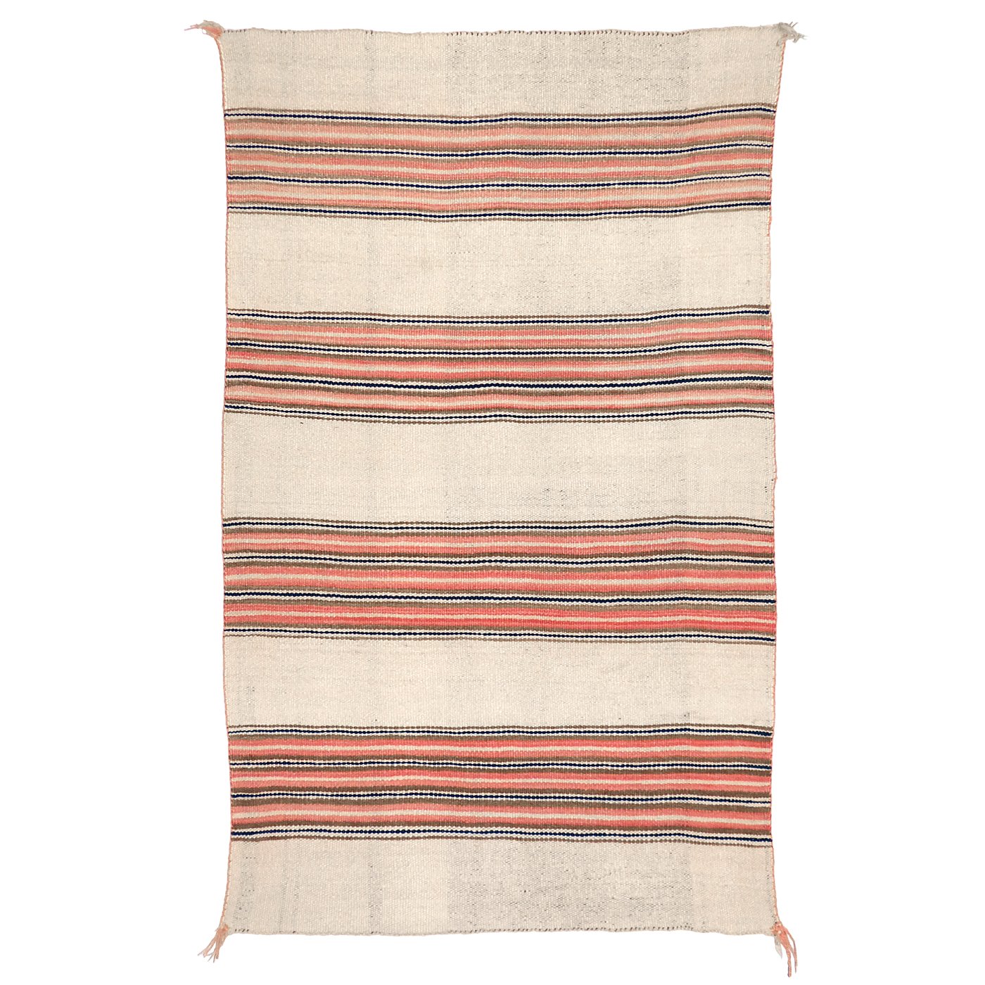 Navajo Banded Blanket with Indigo, c.1880 | Shiprock Santa Fe