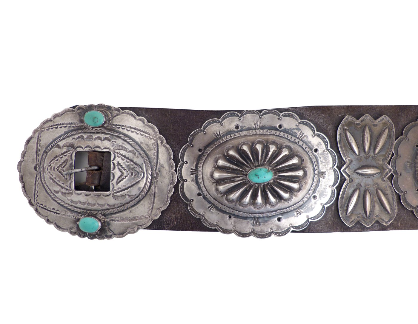 Navajo Third Phase Concho Belt, c.1940 | Shiprock Santa Fe