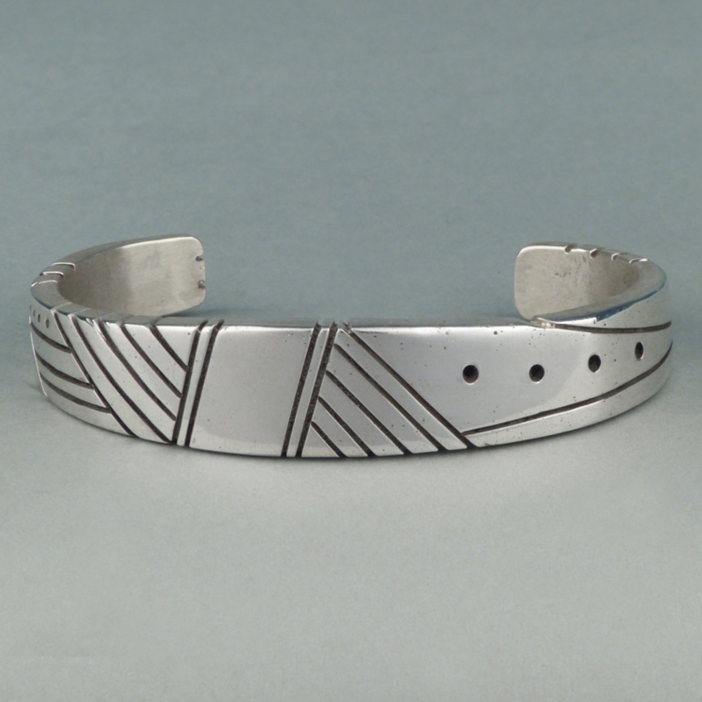 Silver Cuff with Chisel Work c.1980 | Shiprock Santa Fe