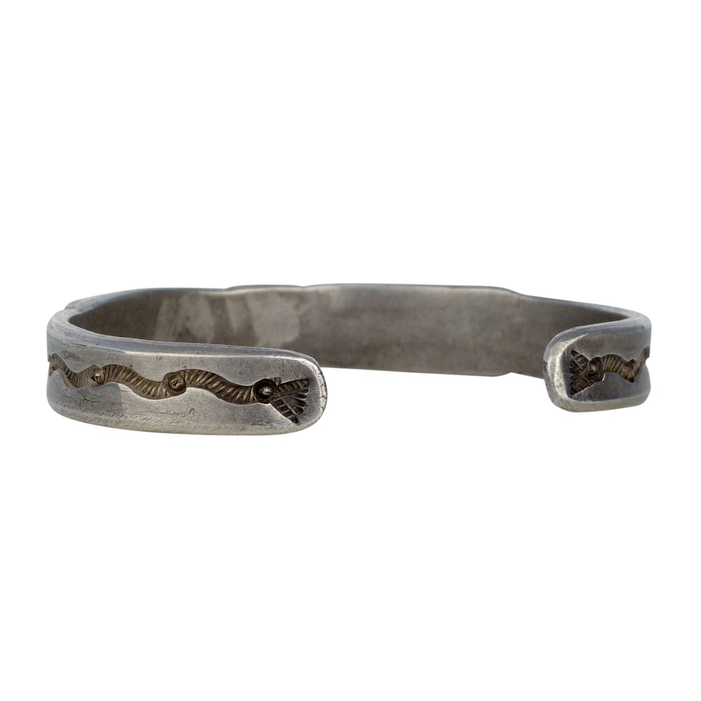 Navajo Cast Silver Cuff, c.1940 | Shiprock Santa Fe