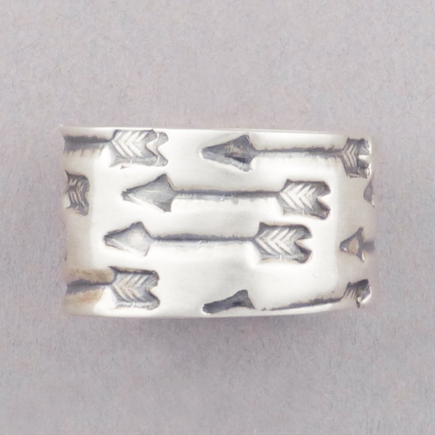 Arrow Stamped Sterling Silver Ring | Shiprock Santa Fe