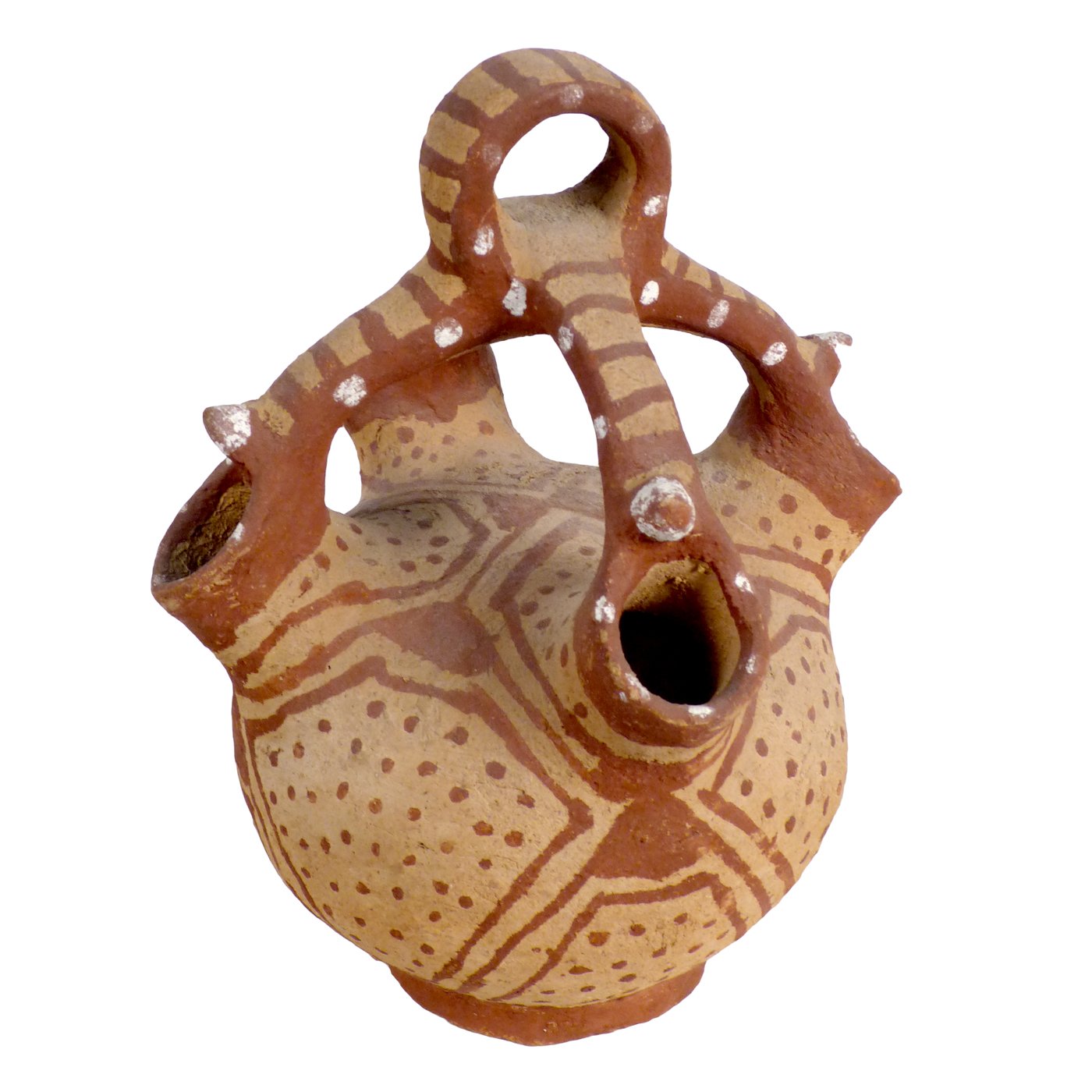 Mojave Four Spouted Pot, early 20th century | Shiprock Santa Fe