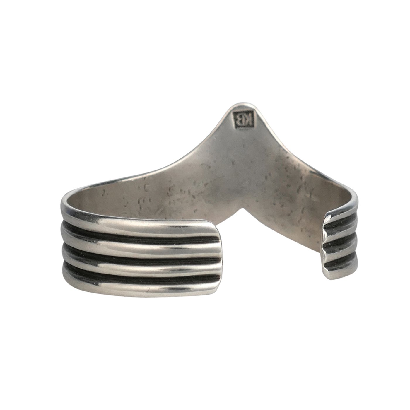 Kenneth Begay, Navajo Silver Bracelet with #8 Turquoise Cabochon ...