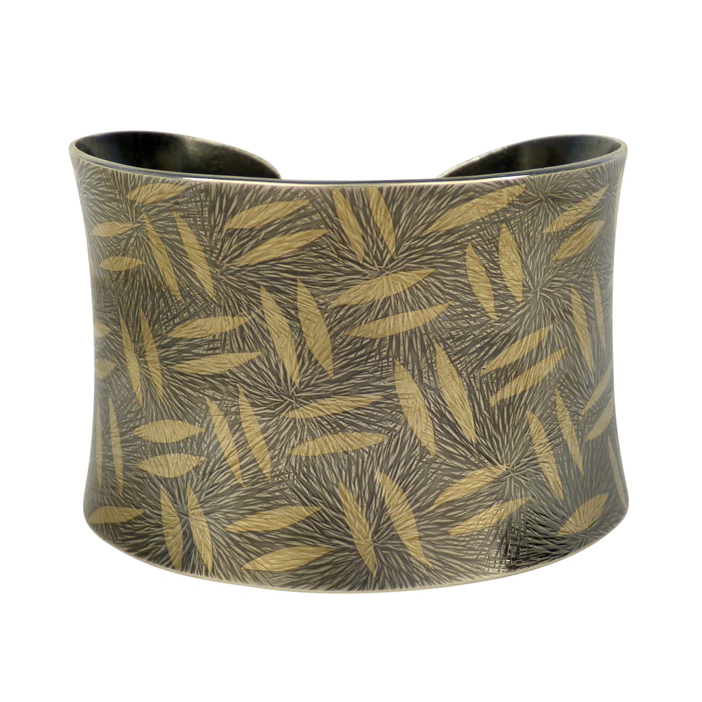 Maria Samora, Taos Silver and Gold Bracelet | Shiprock Santa Fe
