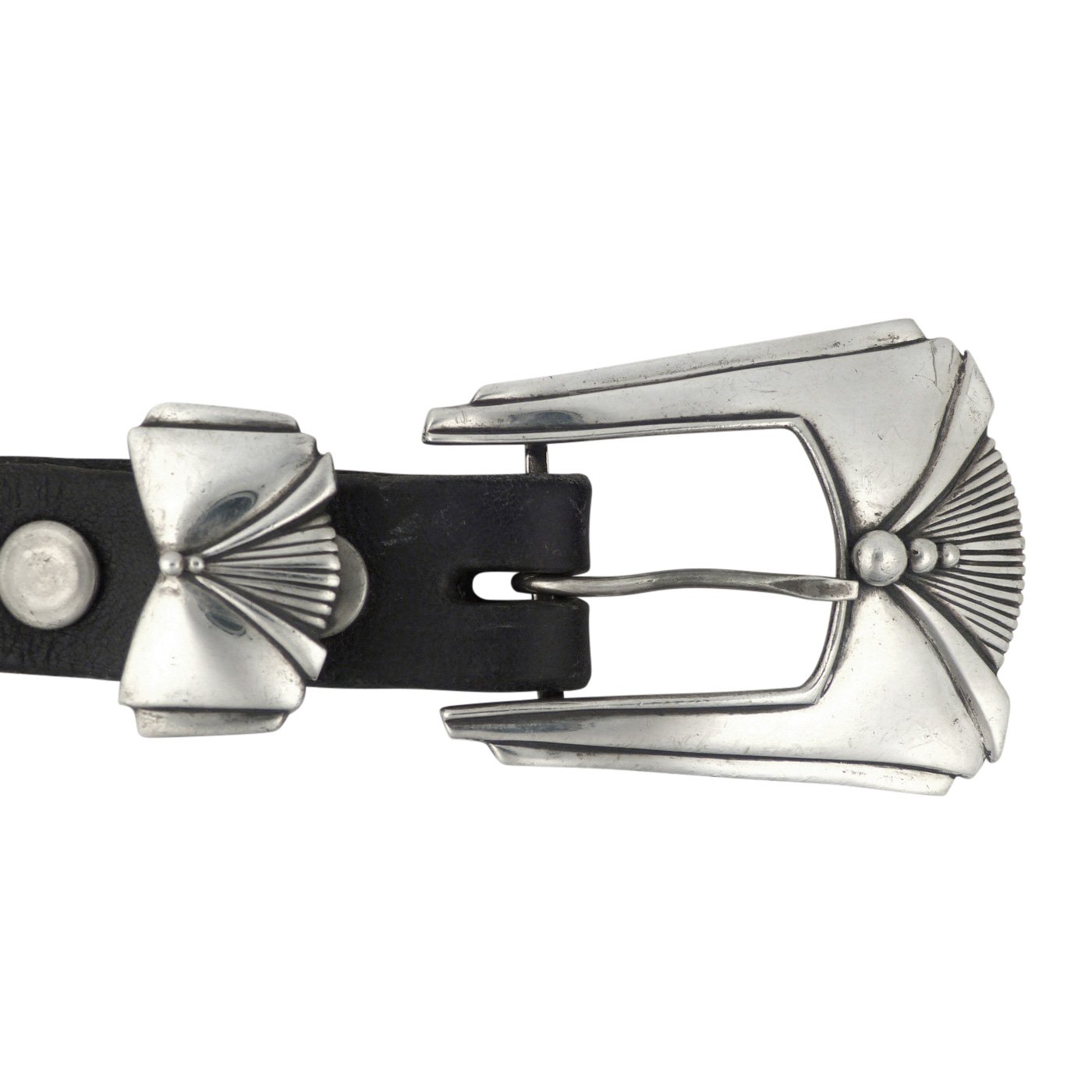 David Dear, Stamped Silver Ranger Set | Shiprock Santa Fe