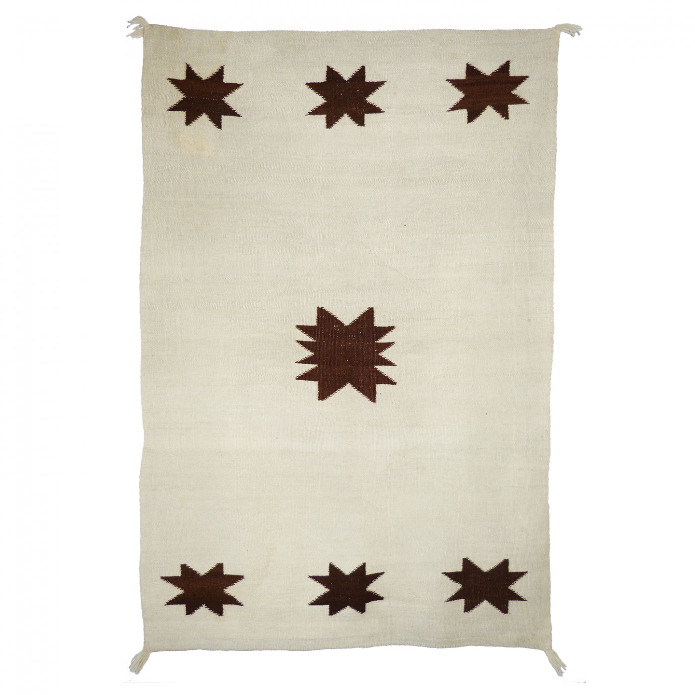 Navajo Natural Transitional Blanket with Vallero Stars, c.1900 ...