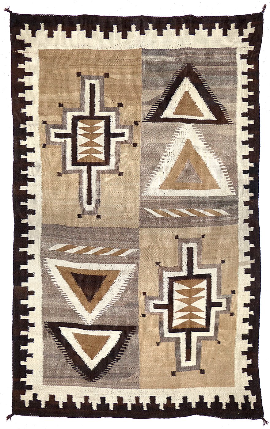 Navajo Transitional Natural Four-in-One Blanket, c. 1920 | Shiprock ...