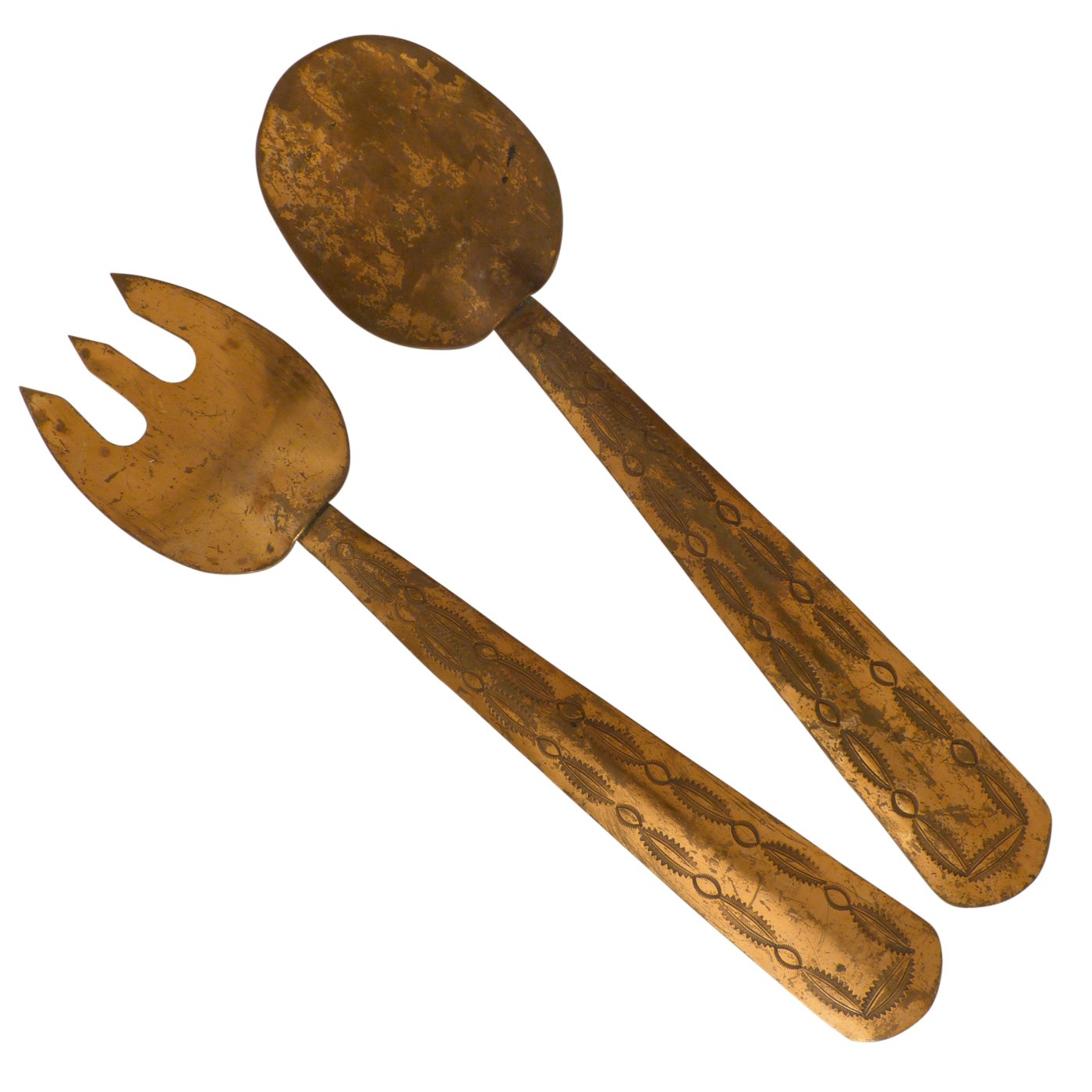 Garden of the Gods, Navajo Stamped Copper Serving Set, c.1940 ...