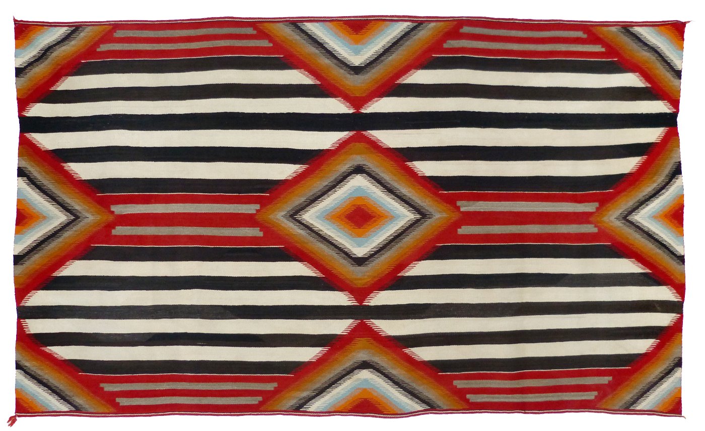 Navajo Chiefs Blanket Design Rug, c.1945 | Shiprock Santa Fe