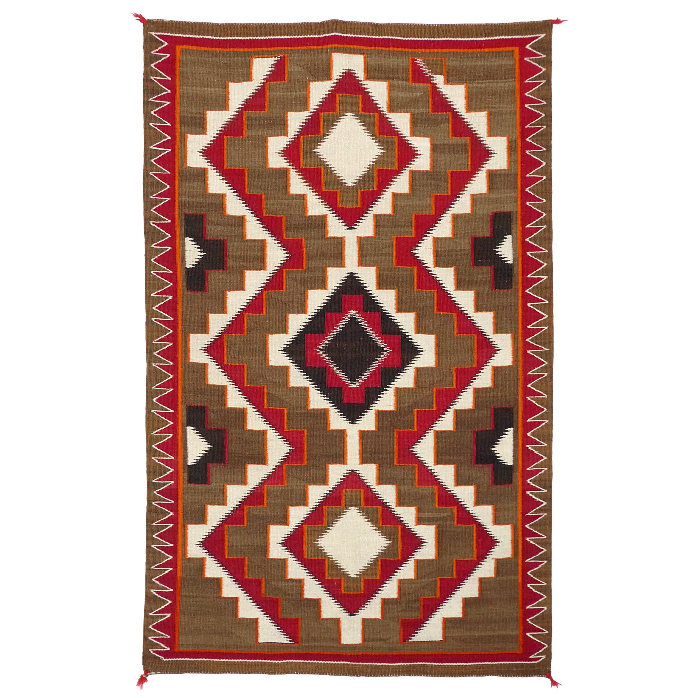 Navajo Red Mesa Rug, c.1940 | Shiprock Santa Fe