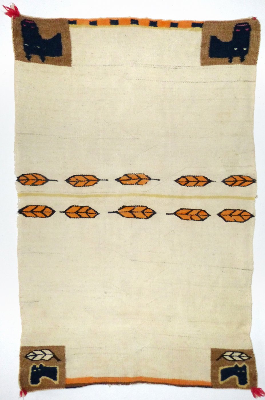 Navajo Transitional Double Saddle Blanket c. 1880 | Shiprock Santa Fe