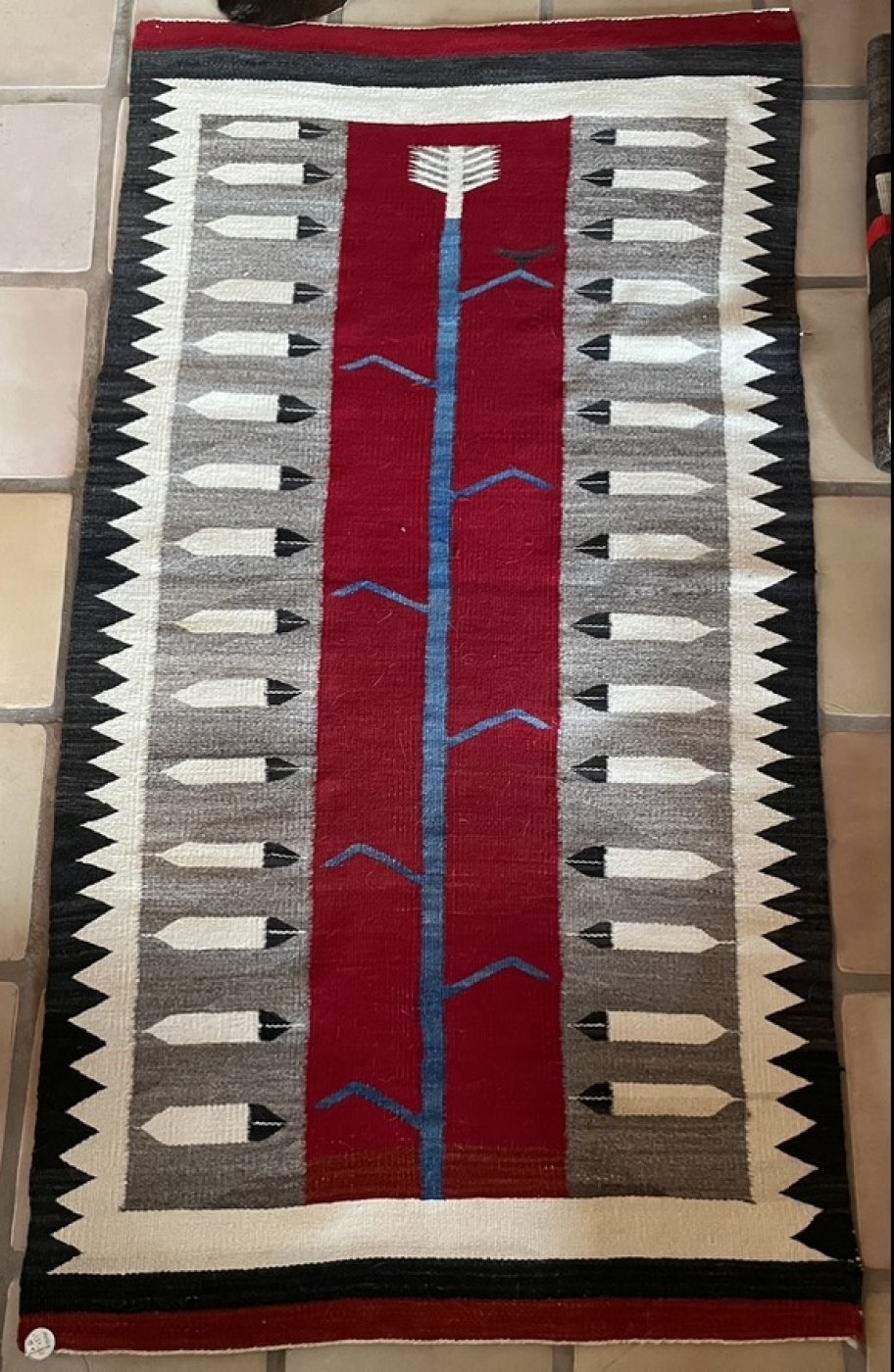 Navajo Corn Pictorial with Feather Motifs, c.1940 | Shiprock Santa Fe