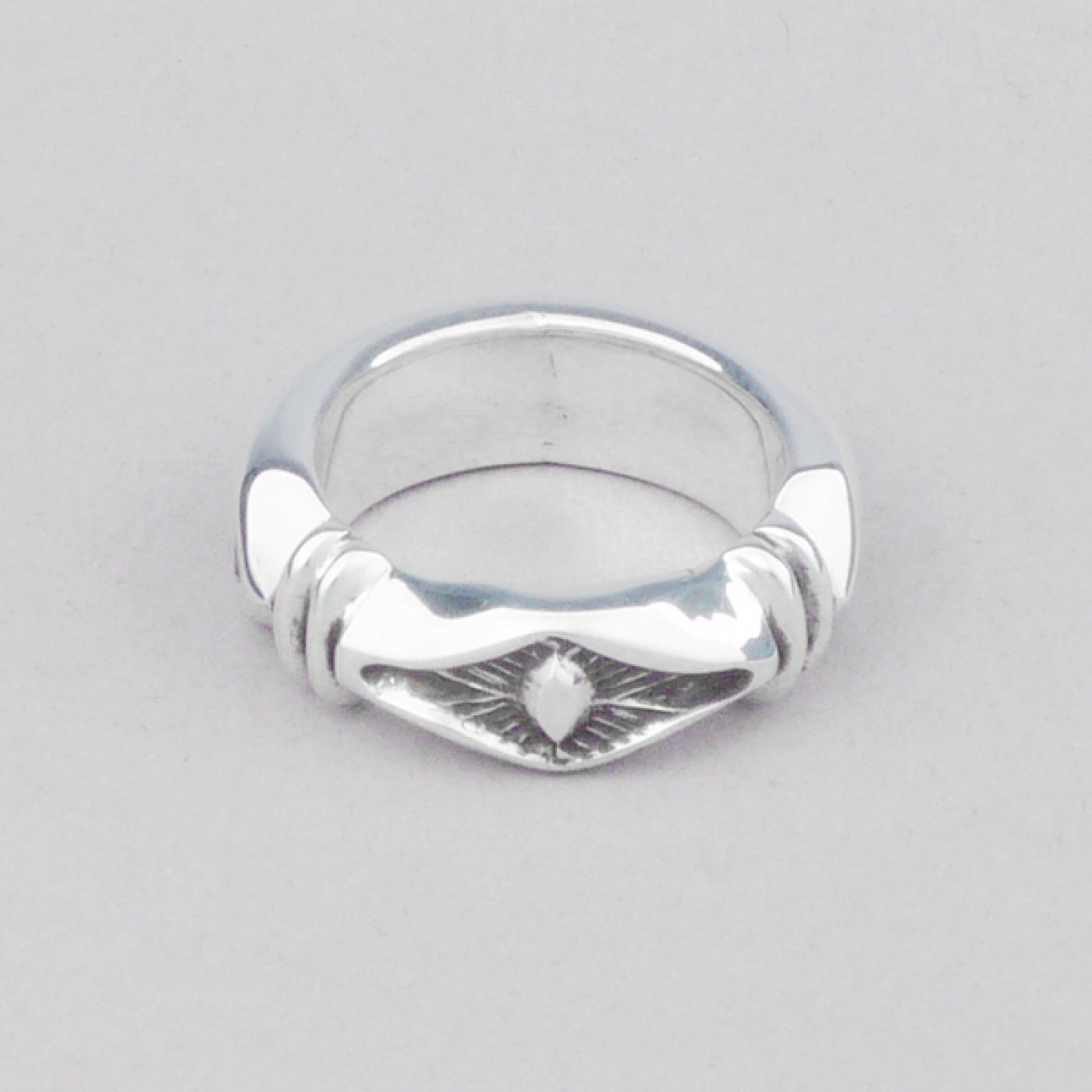 Stamped Sterling Silver Ring | Shiprock Santa Fe