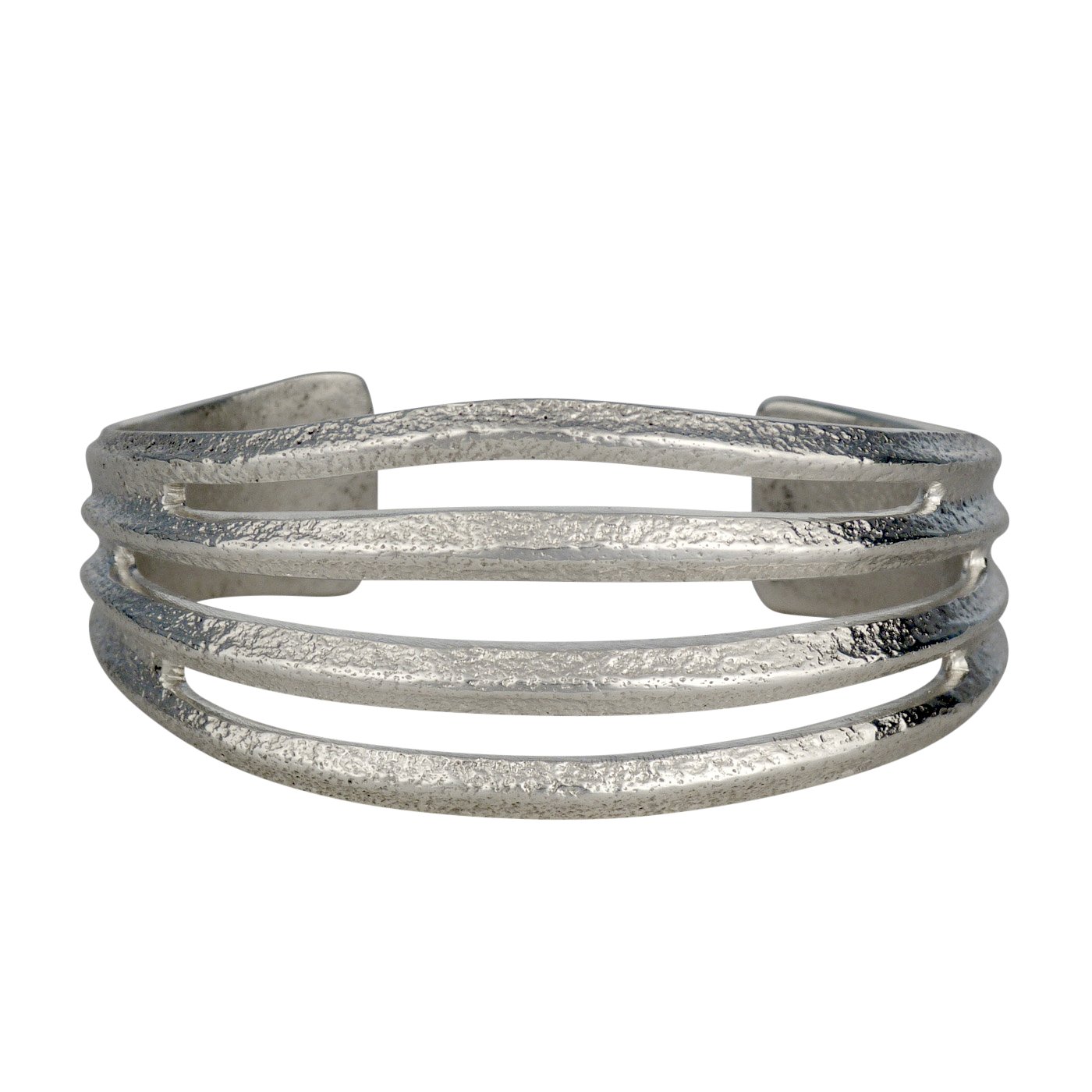 Sonwai, Hopi Tufa Cast Silver Bracelet | Shiprock Santa Fe
