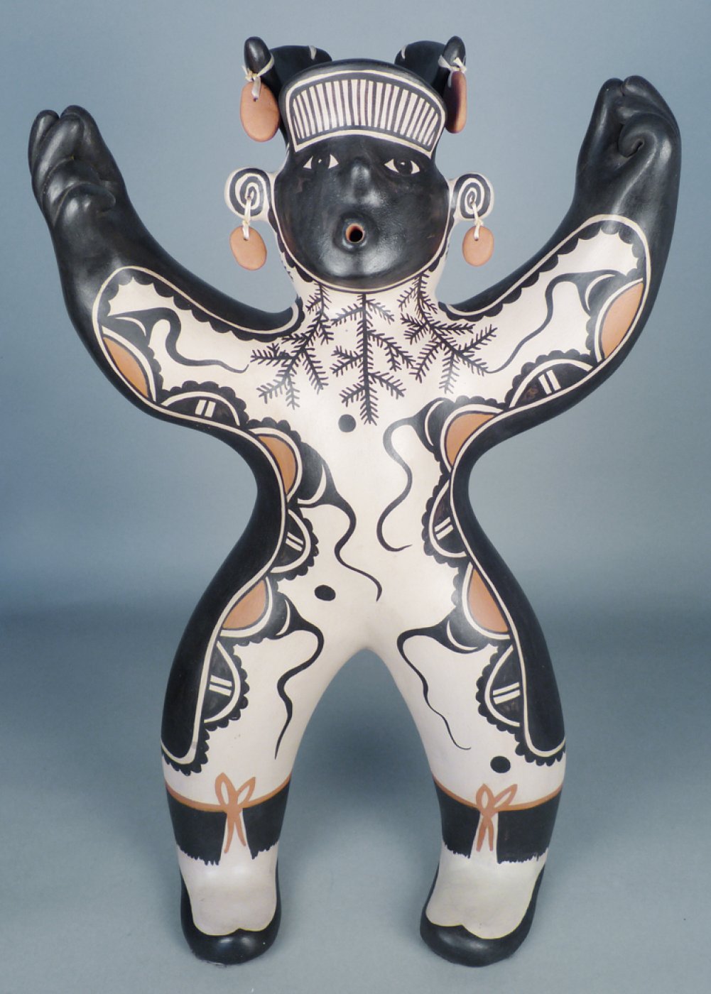 Polychrome Deer Dancer Sculpture | Shiprock Santa Fe