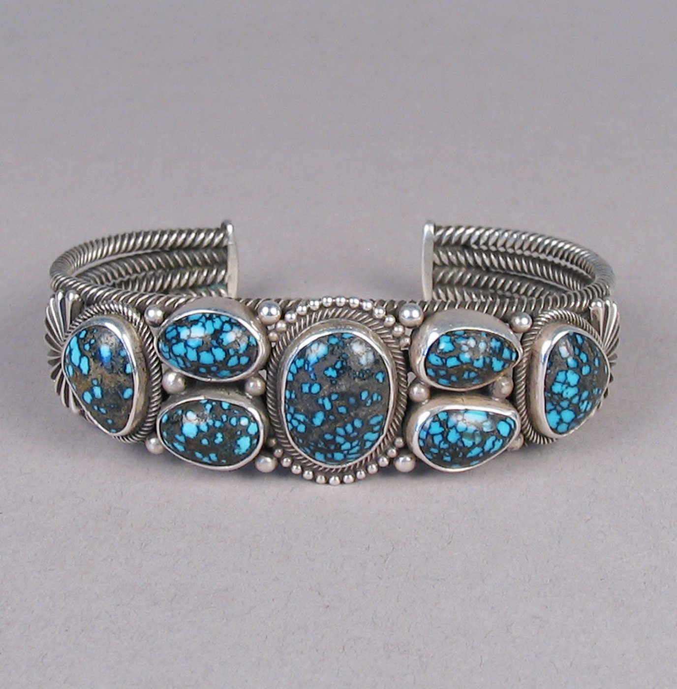 Lander Blue Turquoise Bracelet | Shiprock Santa Fe
