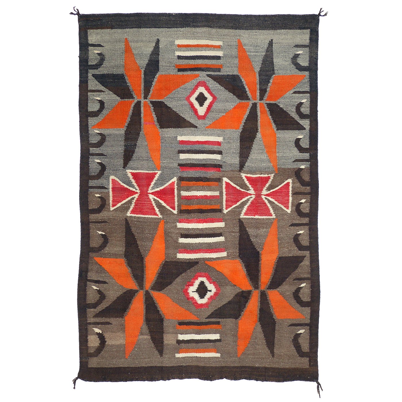 Navajo Rug with Valero Stars, c.1910 | Shiprock Santa Fe