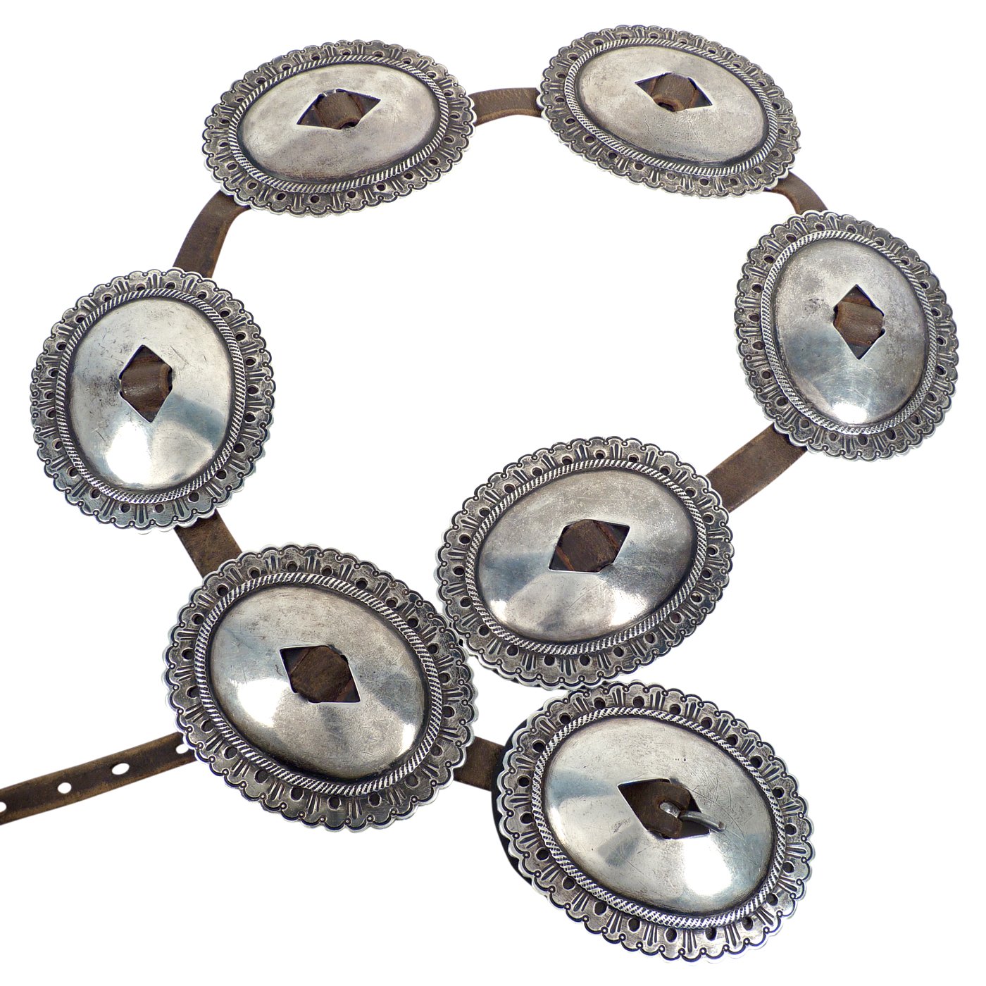 Navajo First Phase Concho Belt, c.1900 | Shiprock Santa Fe