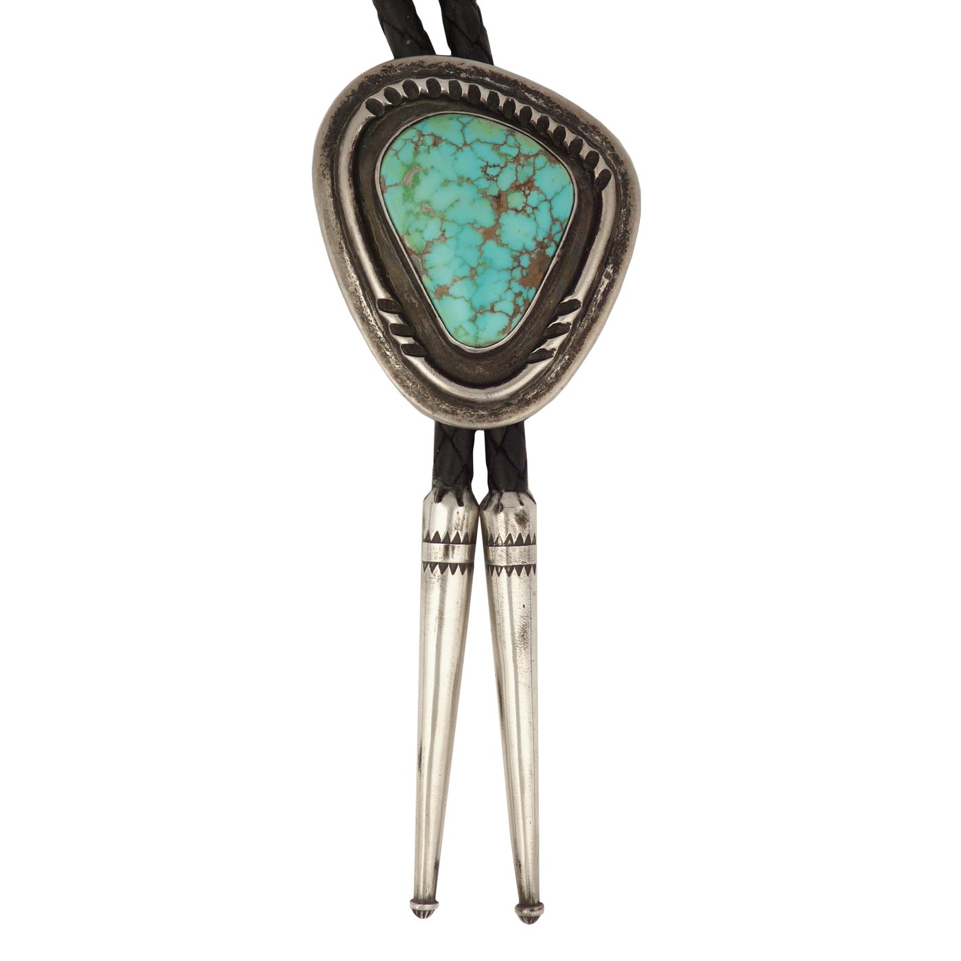 Mark Chee, Navajo Silver Bolo Tie with Turquoise Cabochon, c.1950 ...