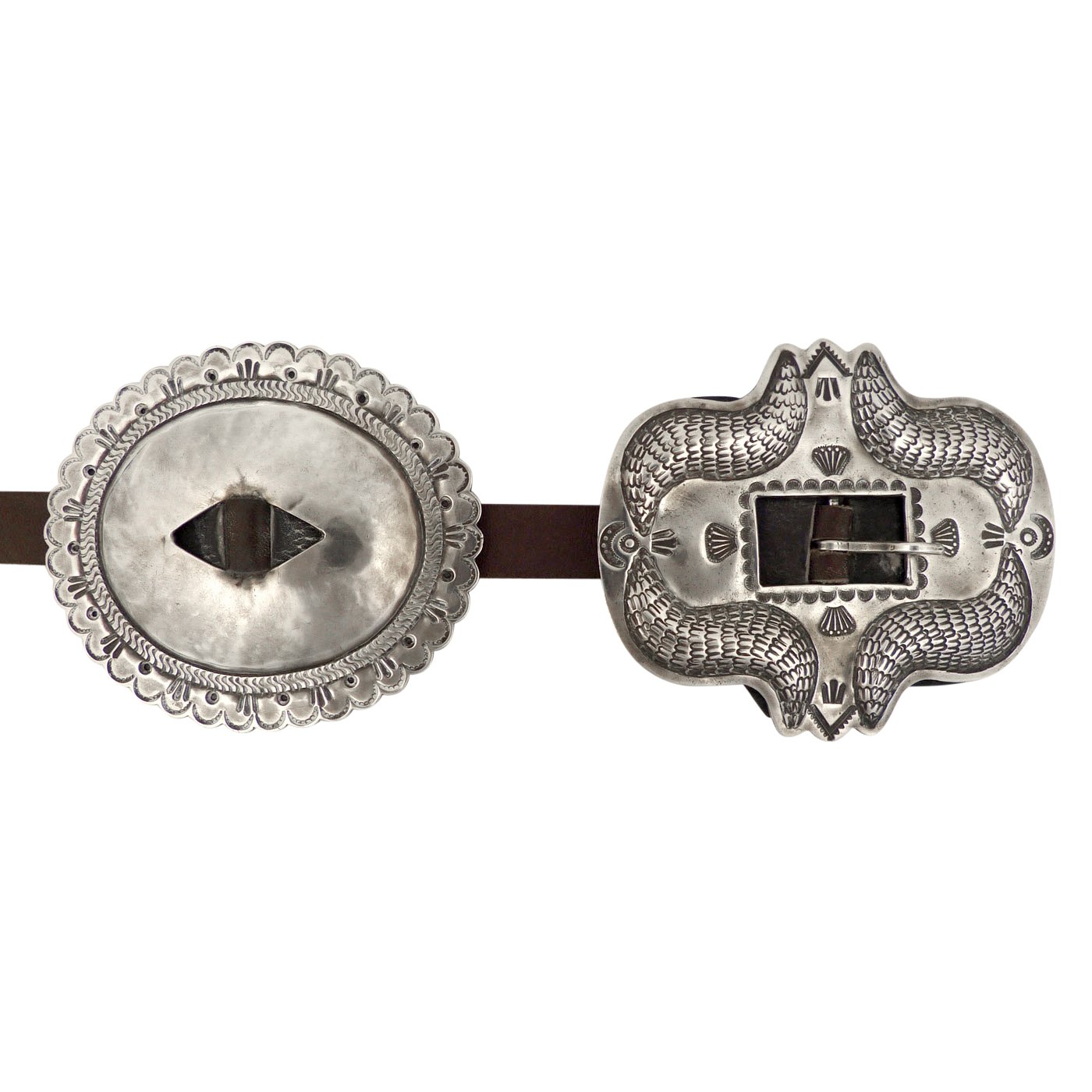 Navajo First Phase Revival Concho Belt, c.1940 | Shiprock Santa Fe